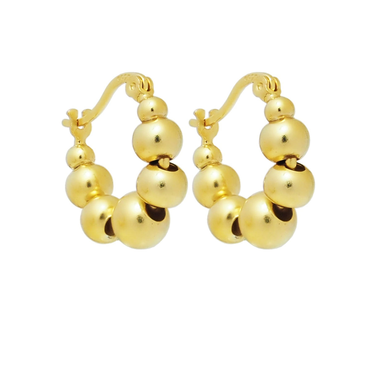 Beaded Ball Hoop Earrings– Brink and Forbes
